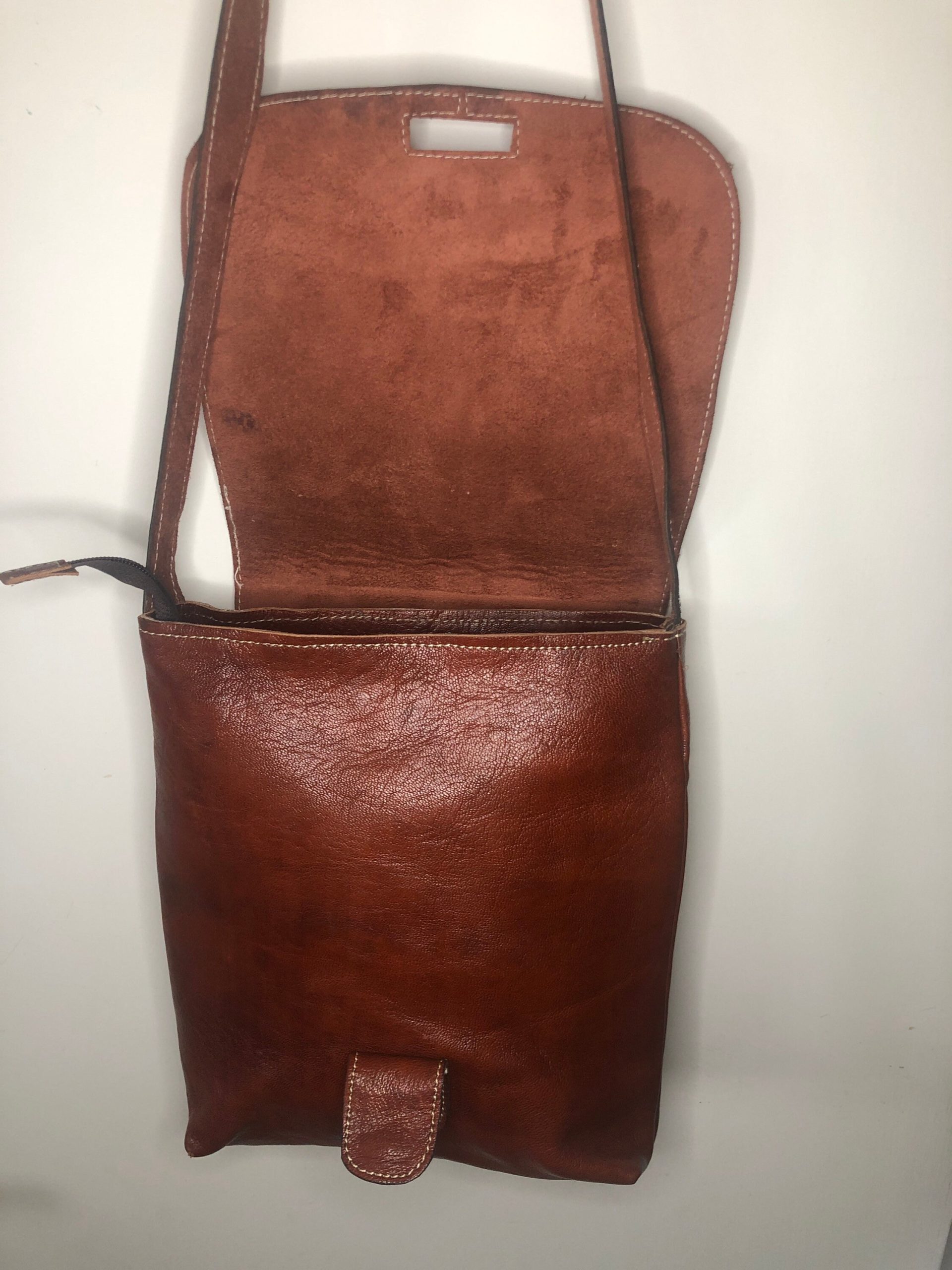 Genuine Moroccan leather bag - Marrakech Bazaar